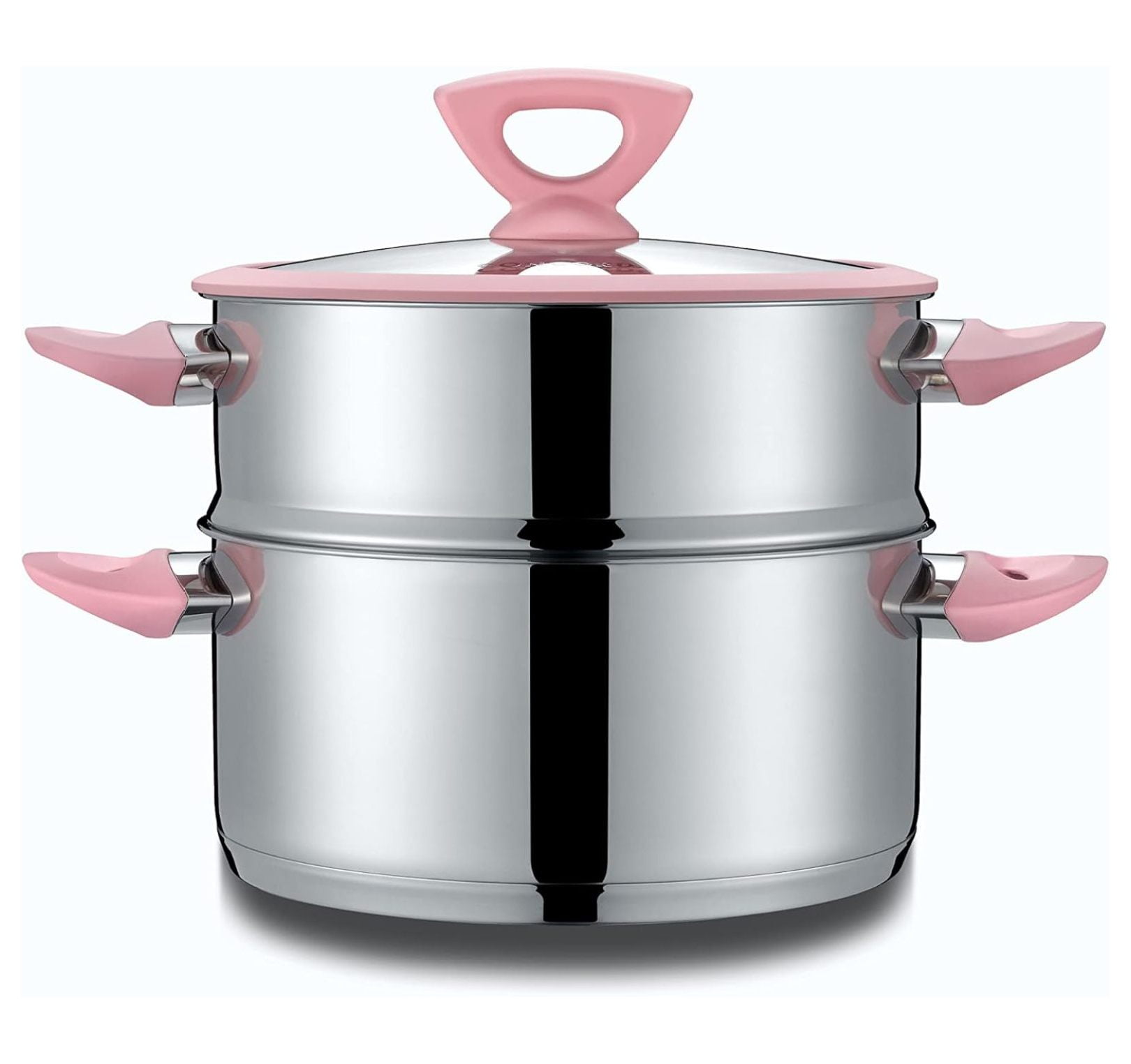 3 Quart Stainless Steel 3 Piece Steamer Cookware Set. Features 2 Quart ...