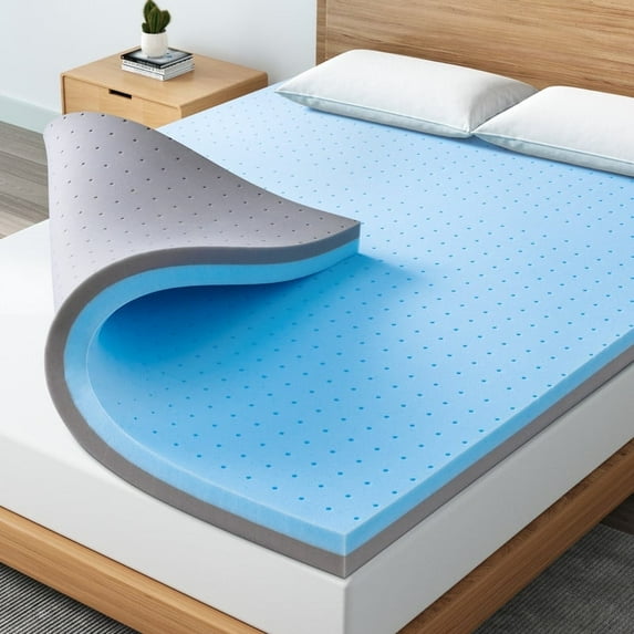 Maxzzz AeroForm 3" Queen Size Gel Memory & Charcoal Foam Mattress ...