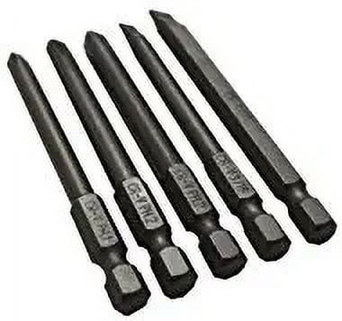 3" Quick Change Power Drill Bits (5 Piece Screwdriver Bit Set ...