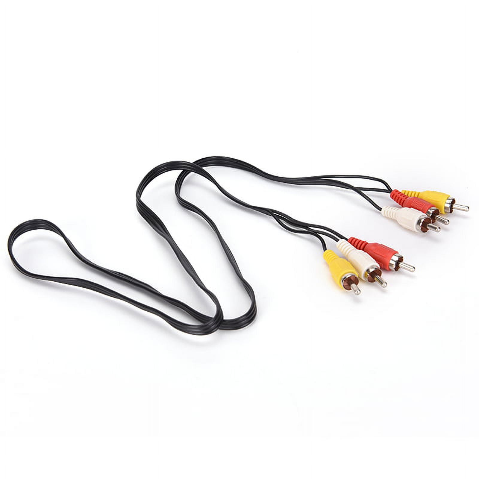 3 RCA Male to 3 RCA Male Composite Audio Video AV Cable Plug 1M B kiJ ...