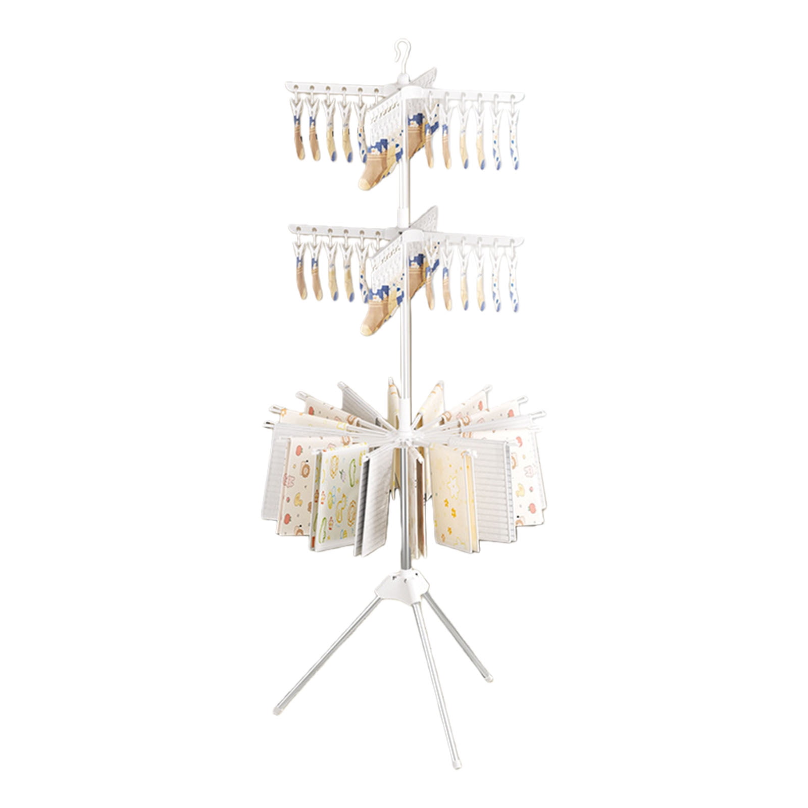 3 Rank Pliable Rustless Drying Rack with Disks and Fasteners for Large ...