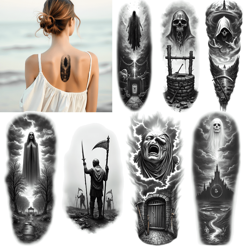 3 Realistic Temporary Tattoos Waterproof Long Lasting Body Stickers ...