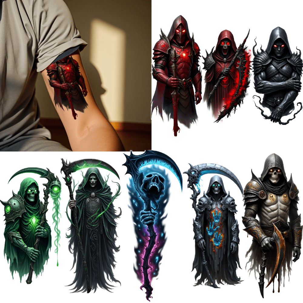 3 Realistic Temporary Tattoos Waterproof Long Lasting Body Stickers ...