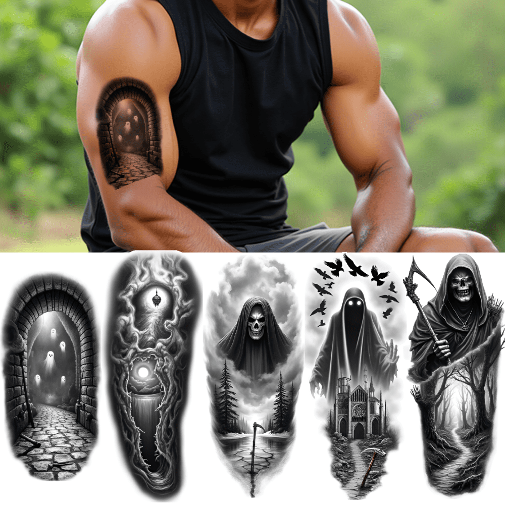 3 Realistic Temporary Tattoos Waterproof Long Lasting Body Stickers ...