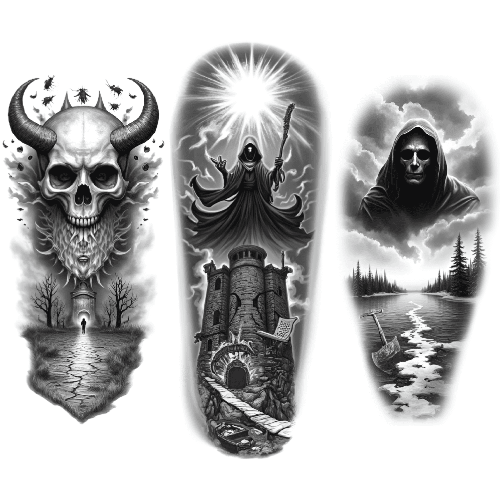 3 Realistic Temporary Tattoos Waterproof Long Lasting Body Stickers ...