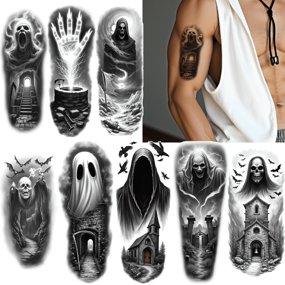 3 Realistic Temporary Tattoos Waterproof Long Lasting Body Stickers ...