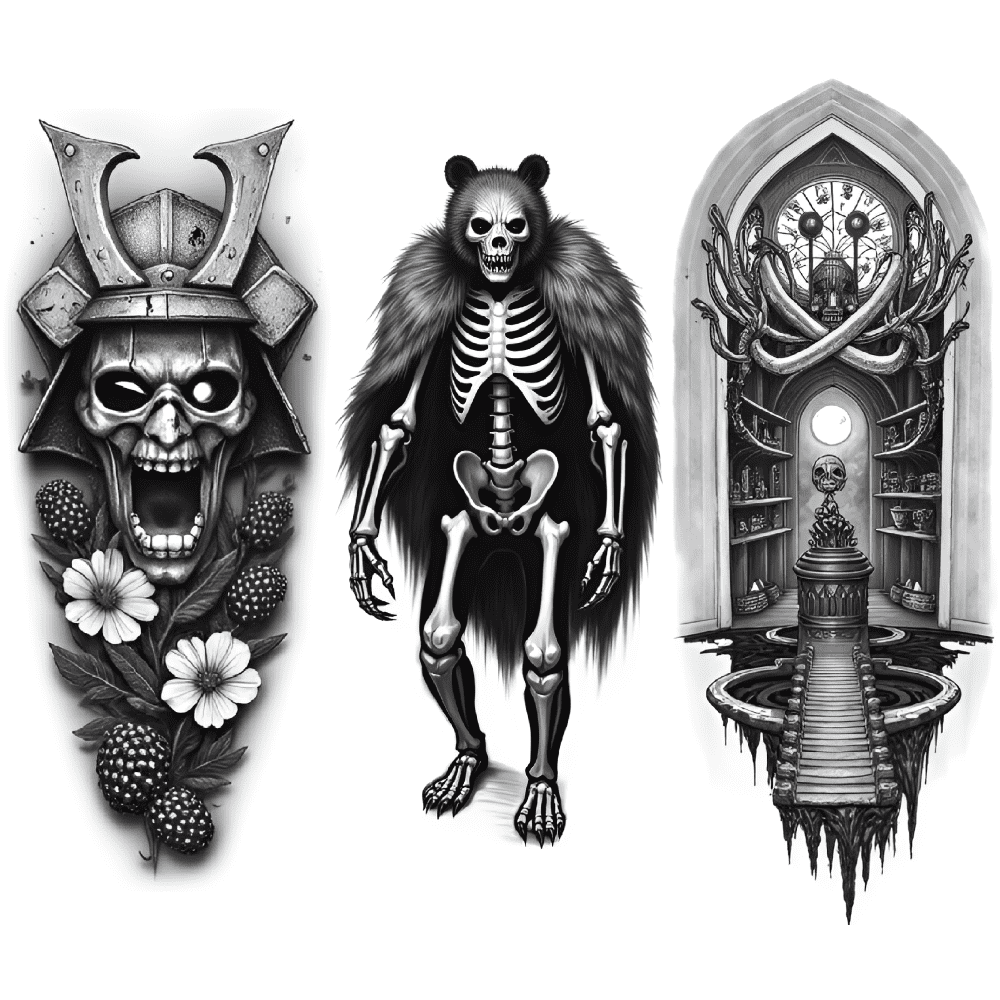 3 Realistic Temporary Tattoos Waterproof Long Lasting Body Stickers ...