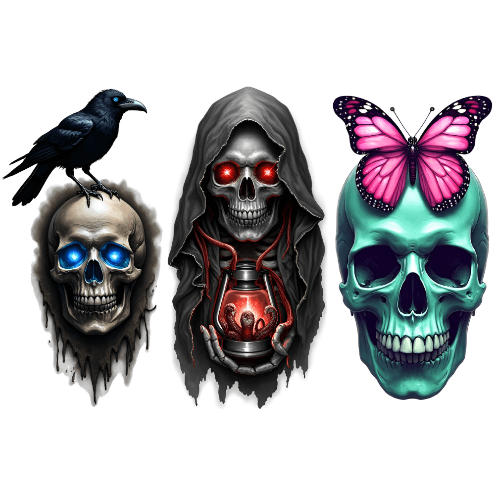 3 Realistic Temporary Tattoos Waterproof Long Lasting Body Stickers ...