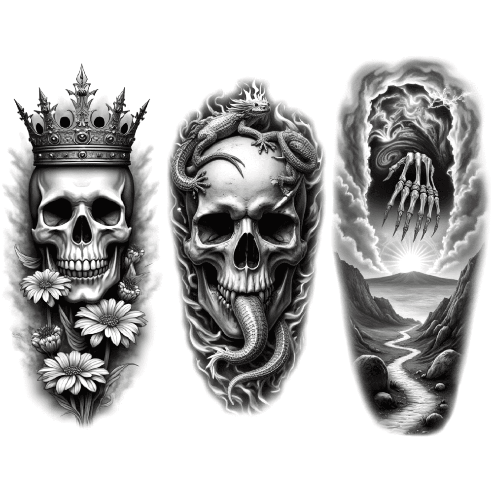 3 Realistic Temporary Tattoos Waterproof Long Lasting Body Stickers ...