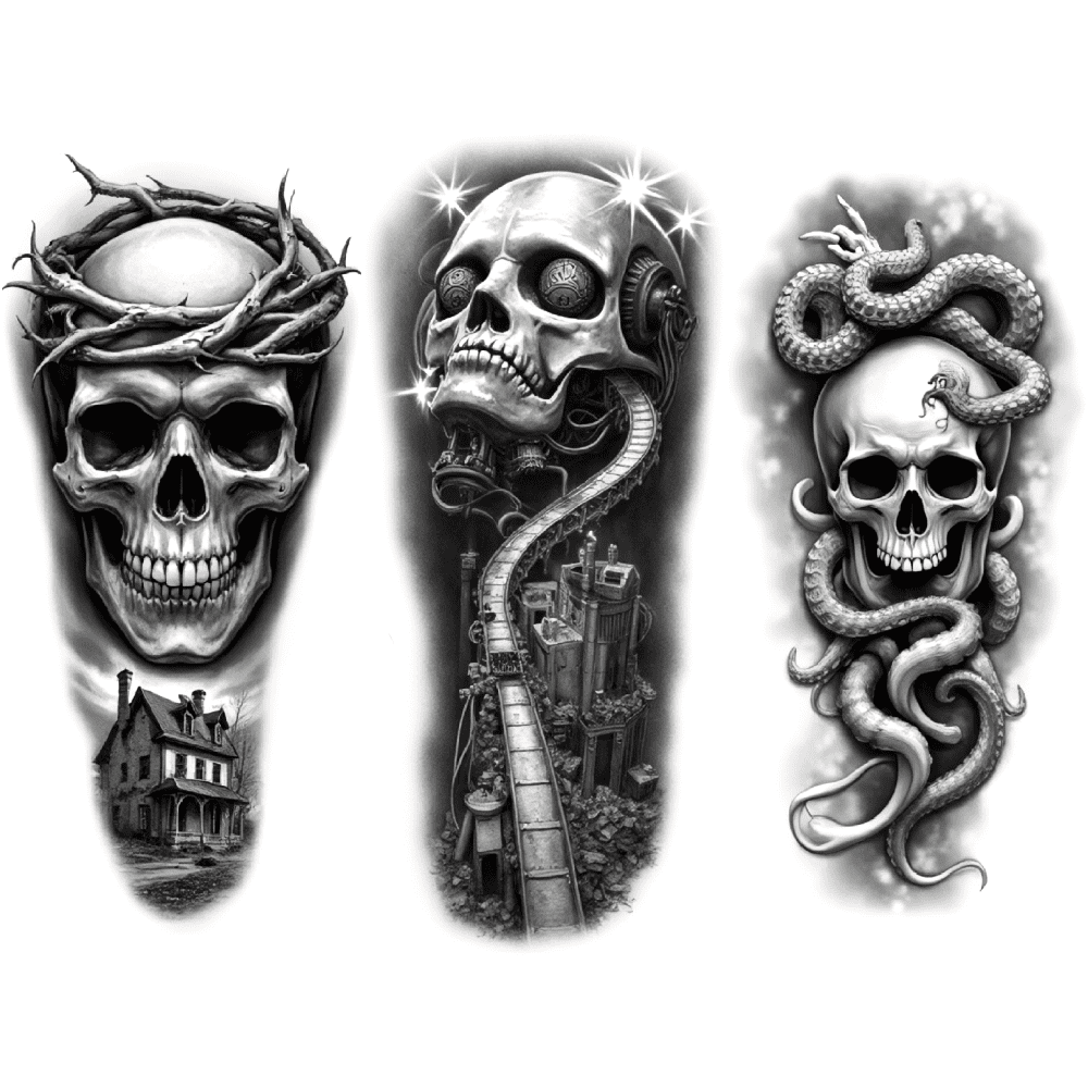 3 Realistic Temporary Tattoos Waterproof Long Lasting Body Stickers ...