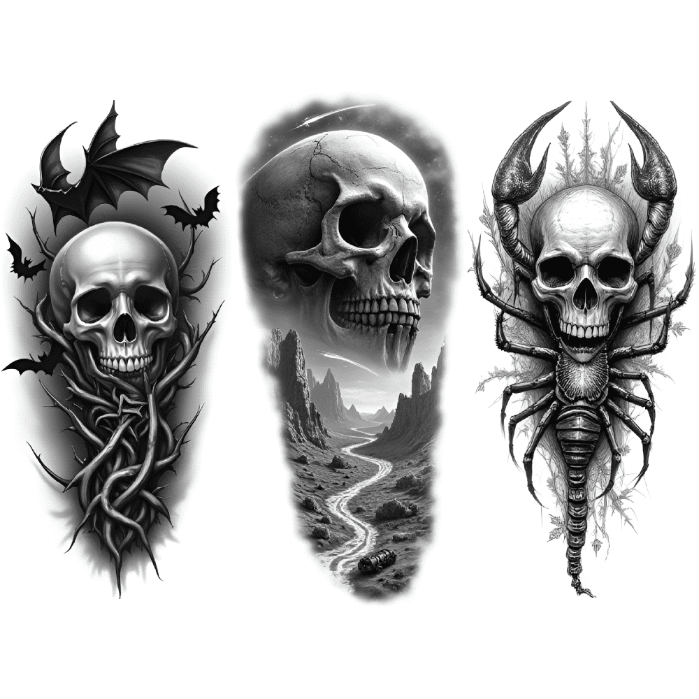 3 Realistic Temporary Tattoos Waterproof Long Lasting Body Stickers ...