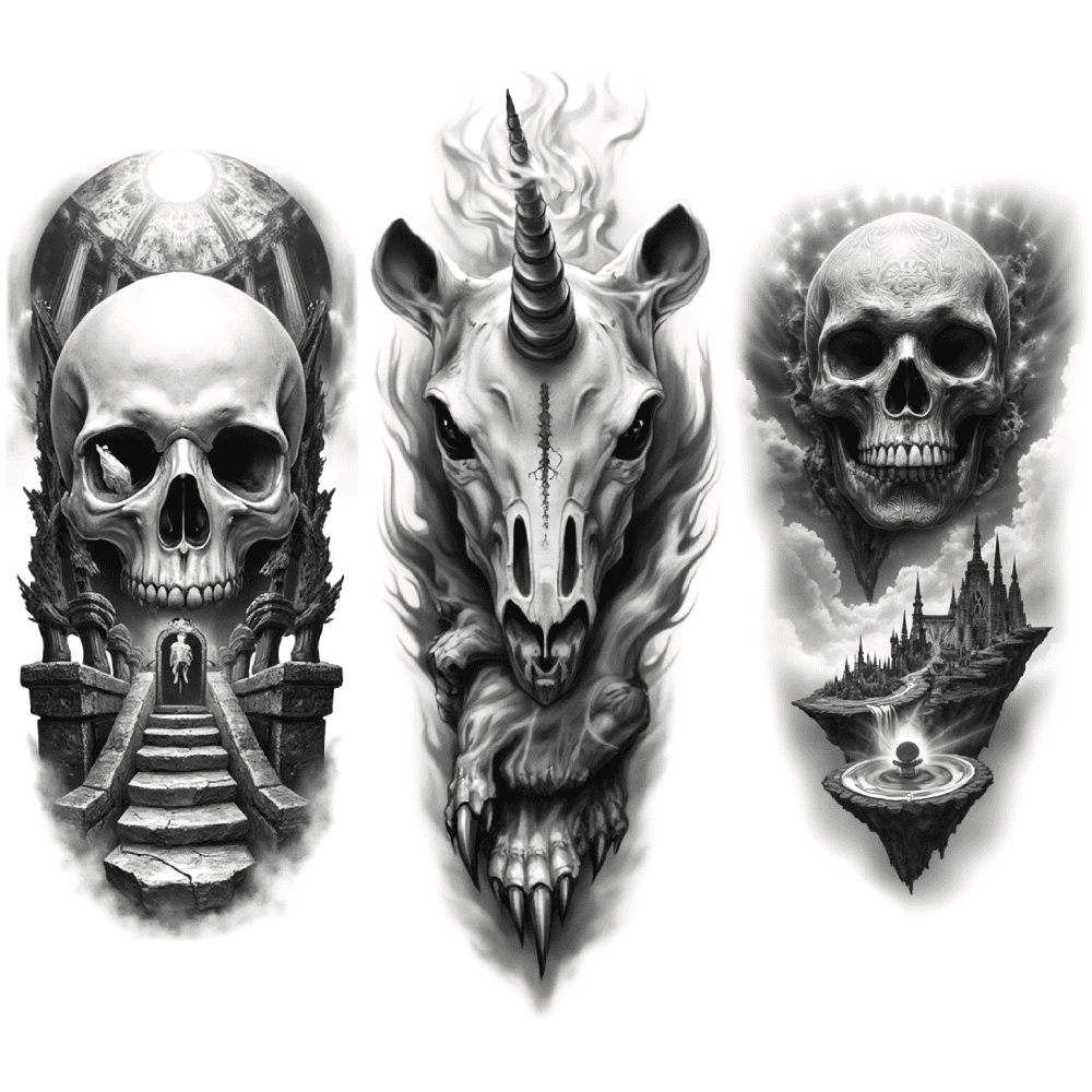 3 Realistic Temporary Tattoos Waterproof Long Lasting Body Stickers ...