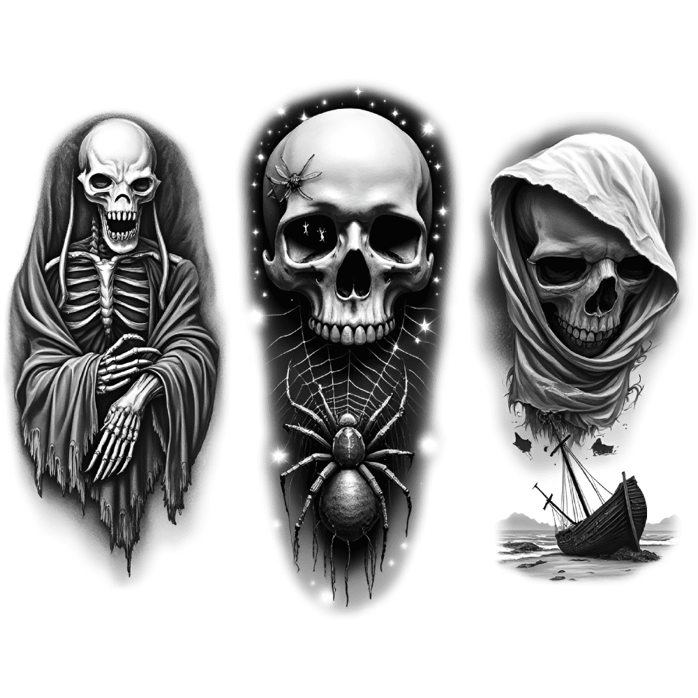 3 Realistic Temporary Tattoos Waterproof Long Lasting Body Stickers ...