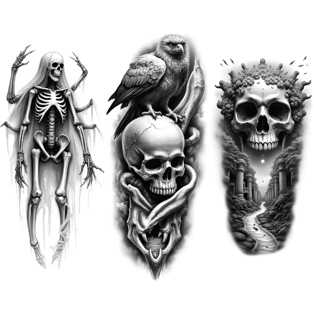 3 Realistic Temporary Tattoos Waterproof Long Lasting Body Stickers ...