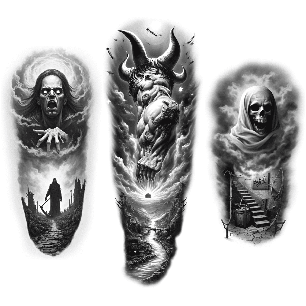 3 Realistic Temporary Tattoos Waterproof Long Lasting Body Stickers ...