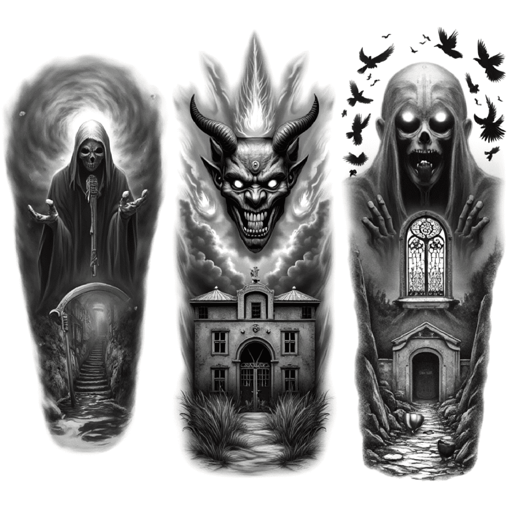 3 Realistic Temporary Tattoos Waterproof Long Lasting Body Stickers ...