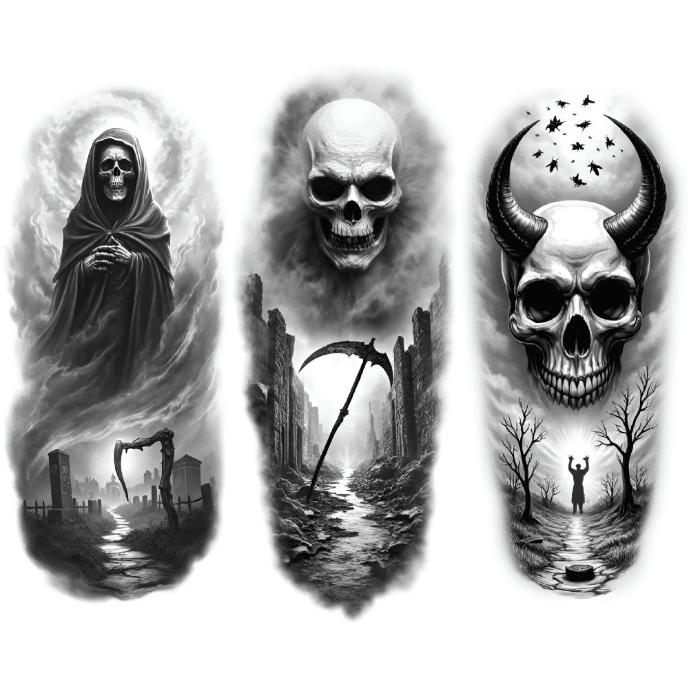 3 Realistic Temporary Tattoos Waterproof Long Lasting Body Stickers ...