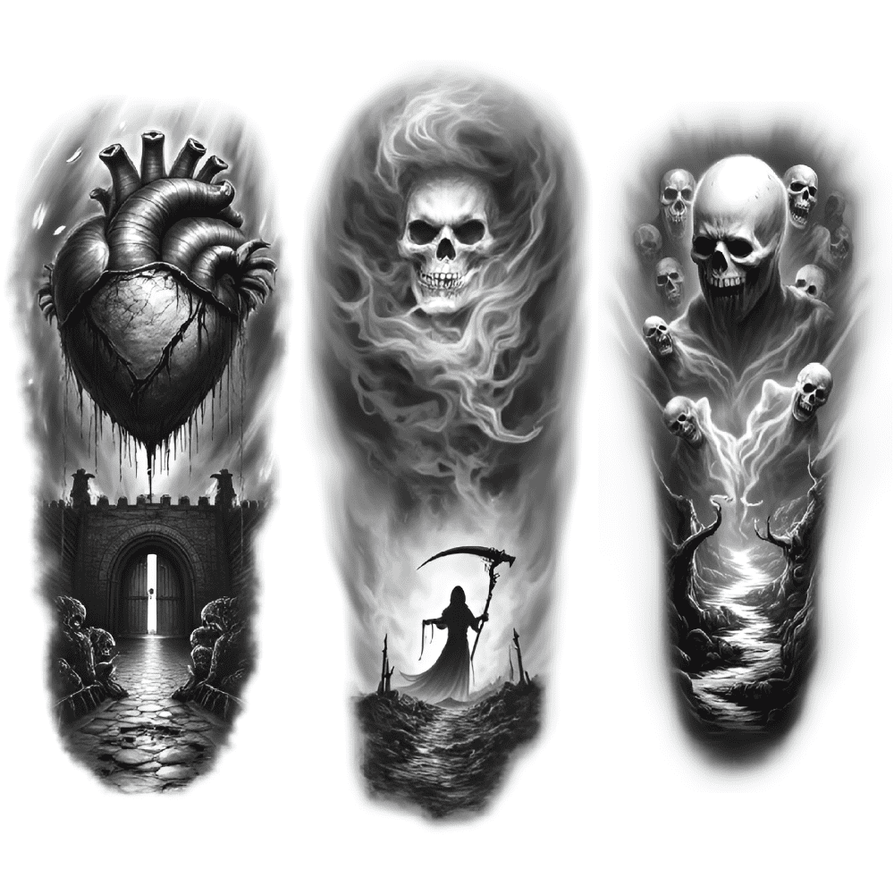 3 Realistic Temporary Tattoos Waterproof Long Lasting Body Stickers ...