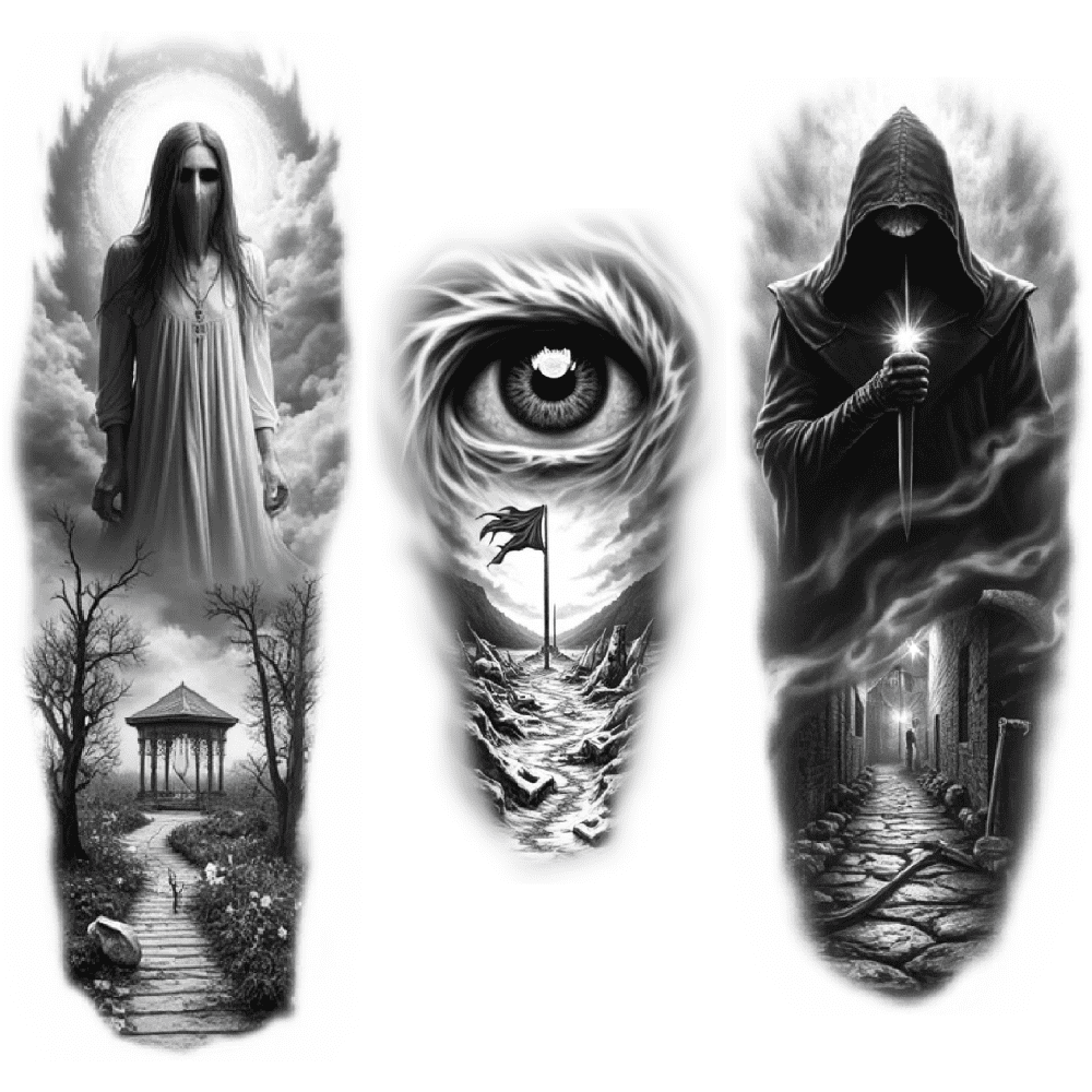 3 Realistic Temporary Tattoos Waterproof Long Lasting Body Stickers ...