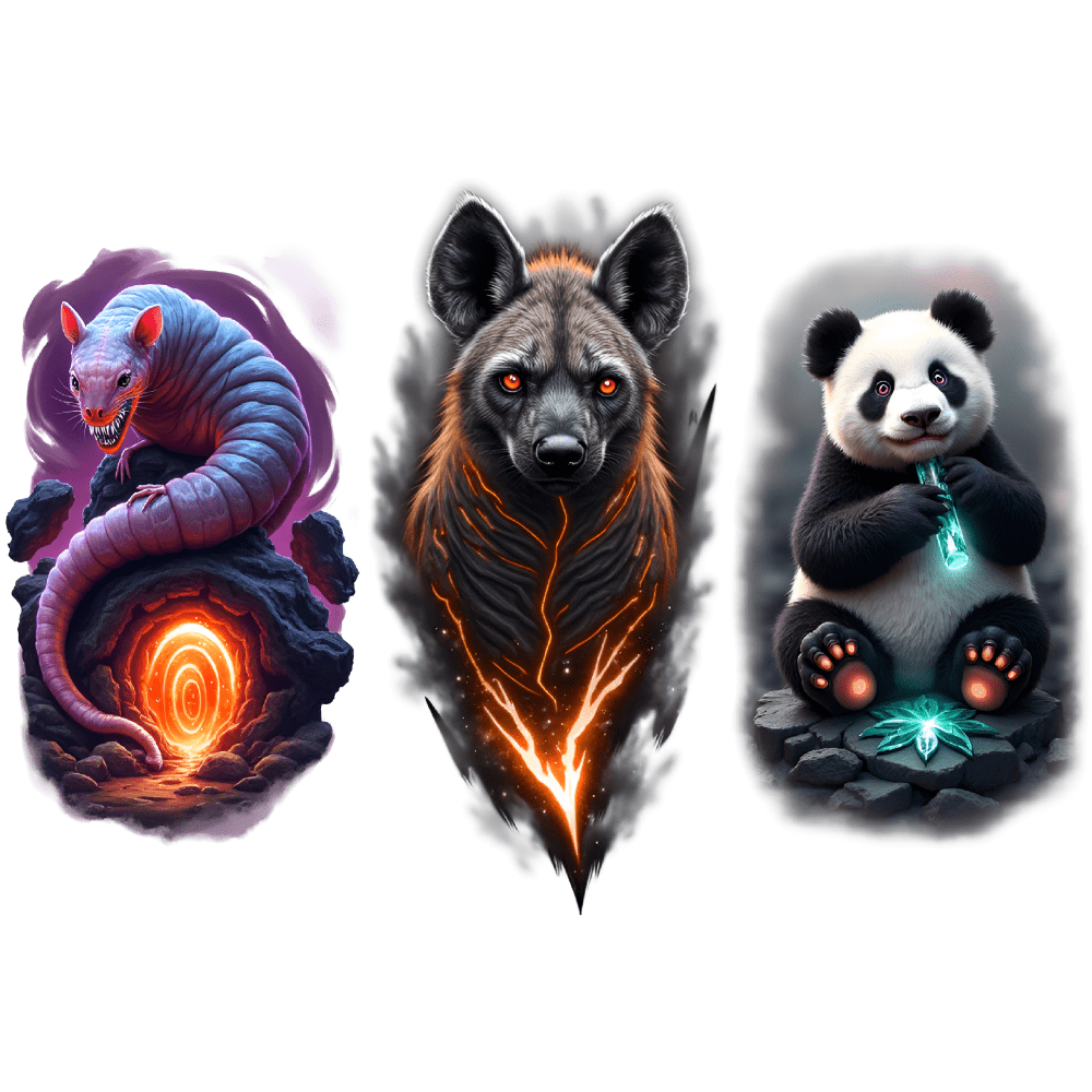 3 Realistic Temporary Tattoos Waterproof Long Lasting Body Stickers ...