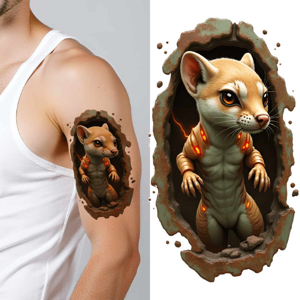 3 Realistic Temporary Tattoos Waterproof Long Lasting Body Stickers ...