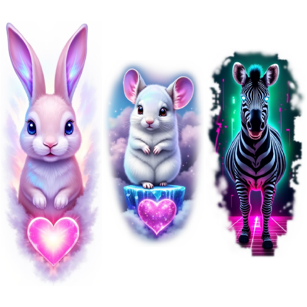 3 Realistic Temporary Tattoos Waterproof Long Lasting Body Stickers ...