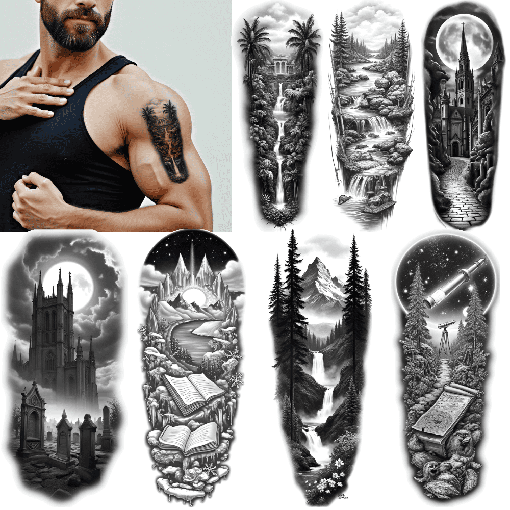 3 Realistic Temporary Tattoos Waterproof Long Lasting Body Stickers ...