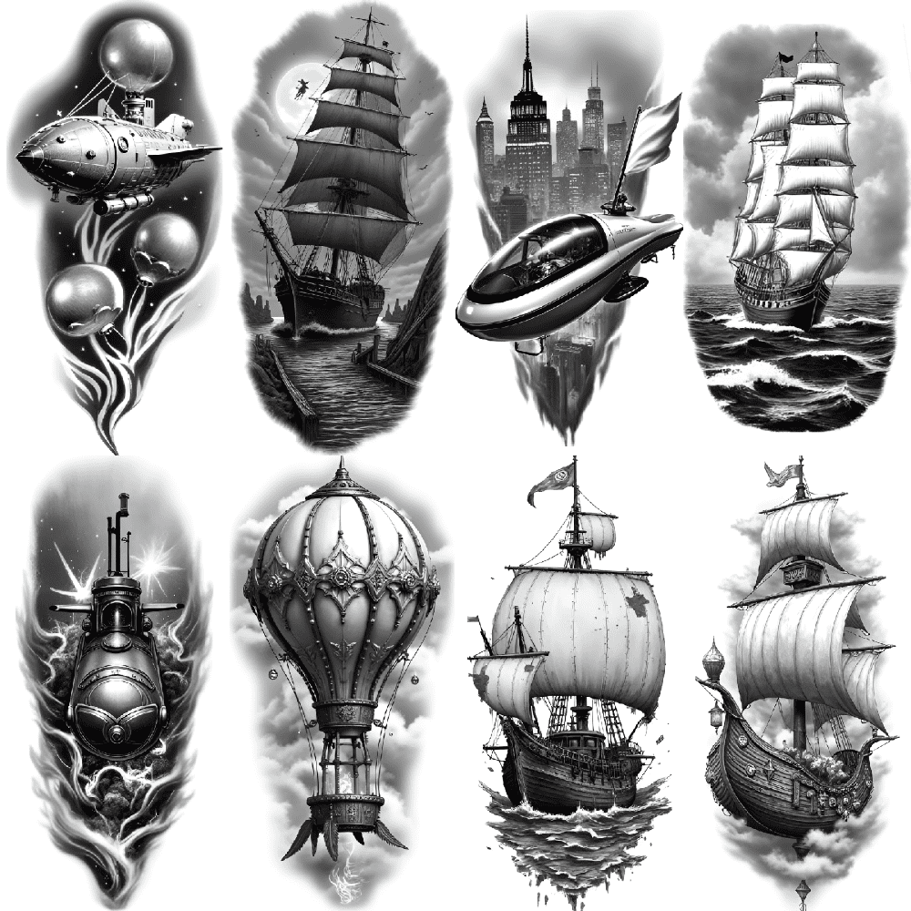 3 Realistic Temporary Tattoos Waterproof Long Lasting Body Stickers ...