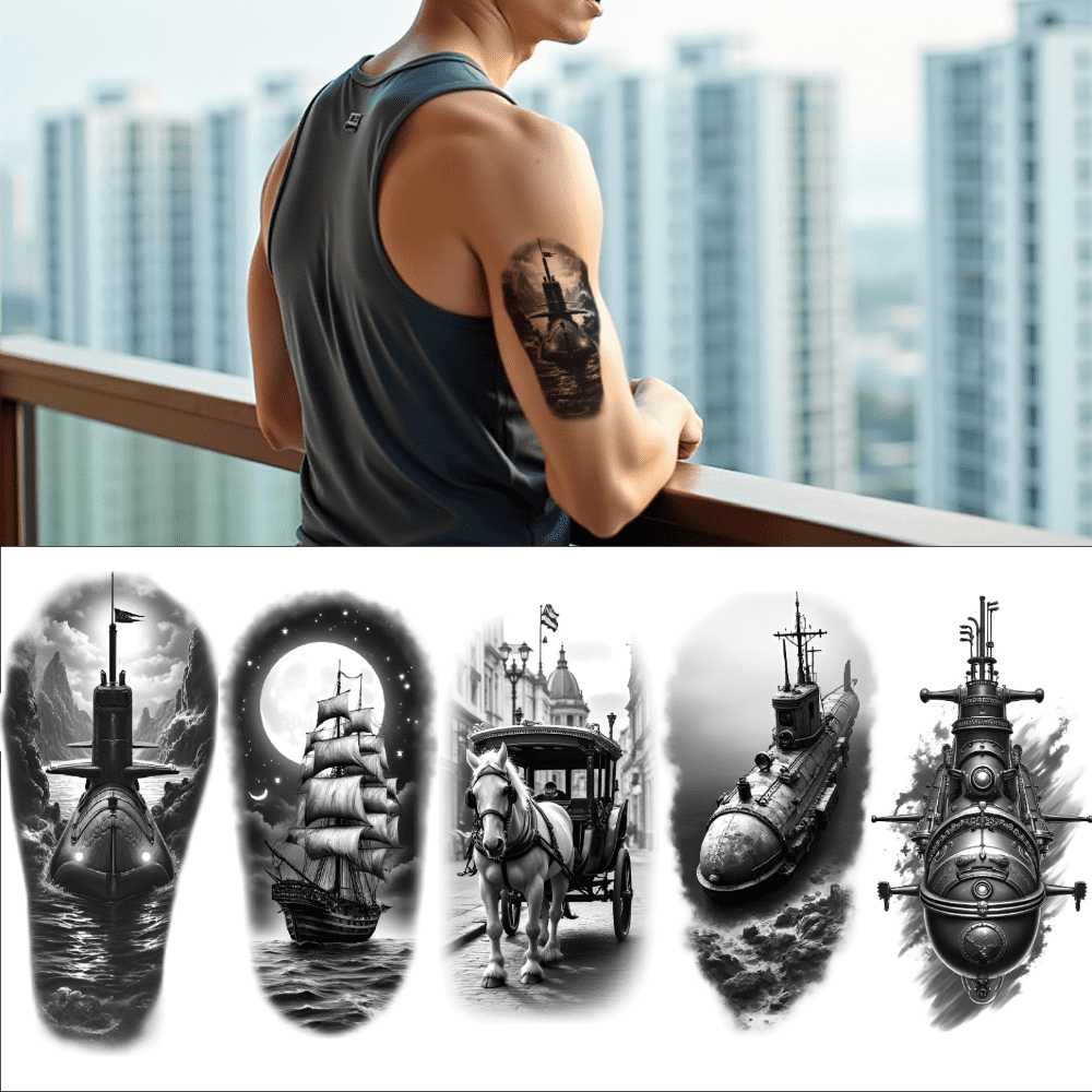 3 Realistic Temporary Tattoos Waterproof Long Lasting Body Stickers ...