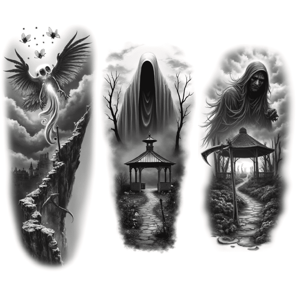 3 Realistic Temporary Tattoos Waterproof Long Lasting Body Stickers ...