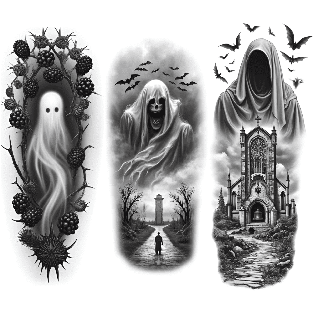 3 Realistic Temporary Tattoos Waterproof Long Lasting Body Stickers ...