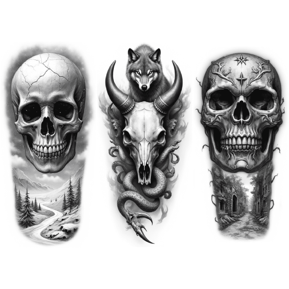 3 Realistic Temporary Tattoos Waterproof Long Lasting Body Stickers ...