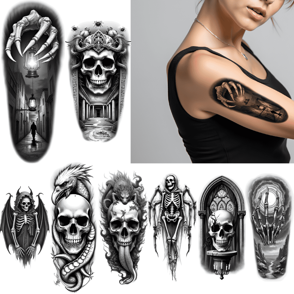 3 Realistic Temporary Tattoos Waterproof Long Lasting Body Stickers ...