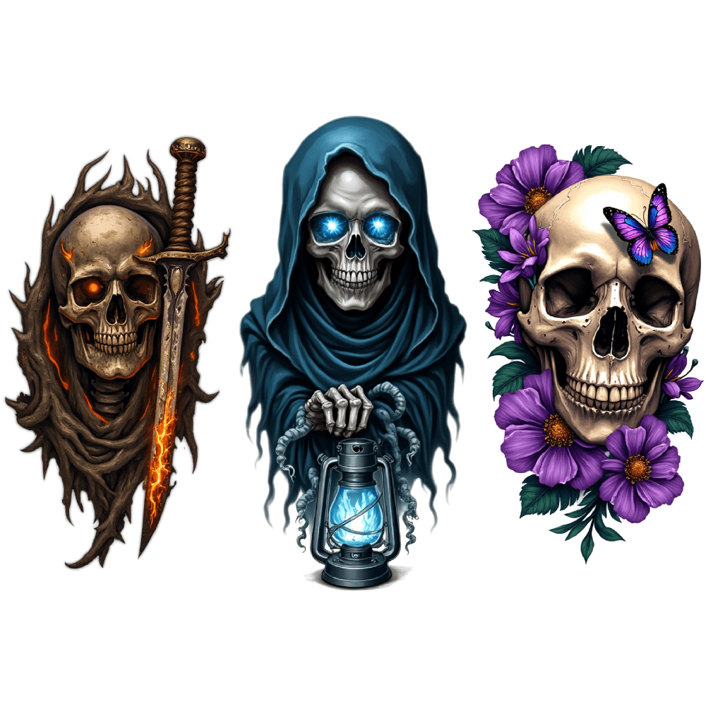 3 Realistic Temporary Tattoos Waterproof Long Lasting Body Stickers ...