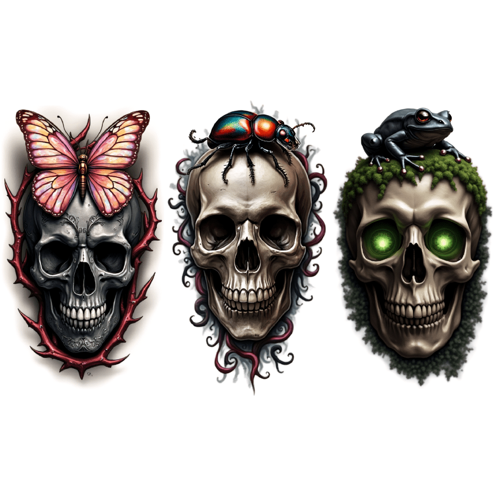 3 Realistic Temporary Tattoos Waterproof Long Lasting Body Stickers ...
