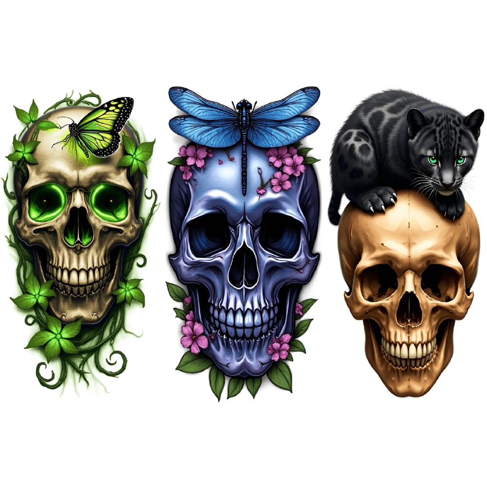 3 Realistic Temporary Tattoos Waterproof Long Lasting Body Stickers ...