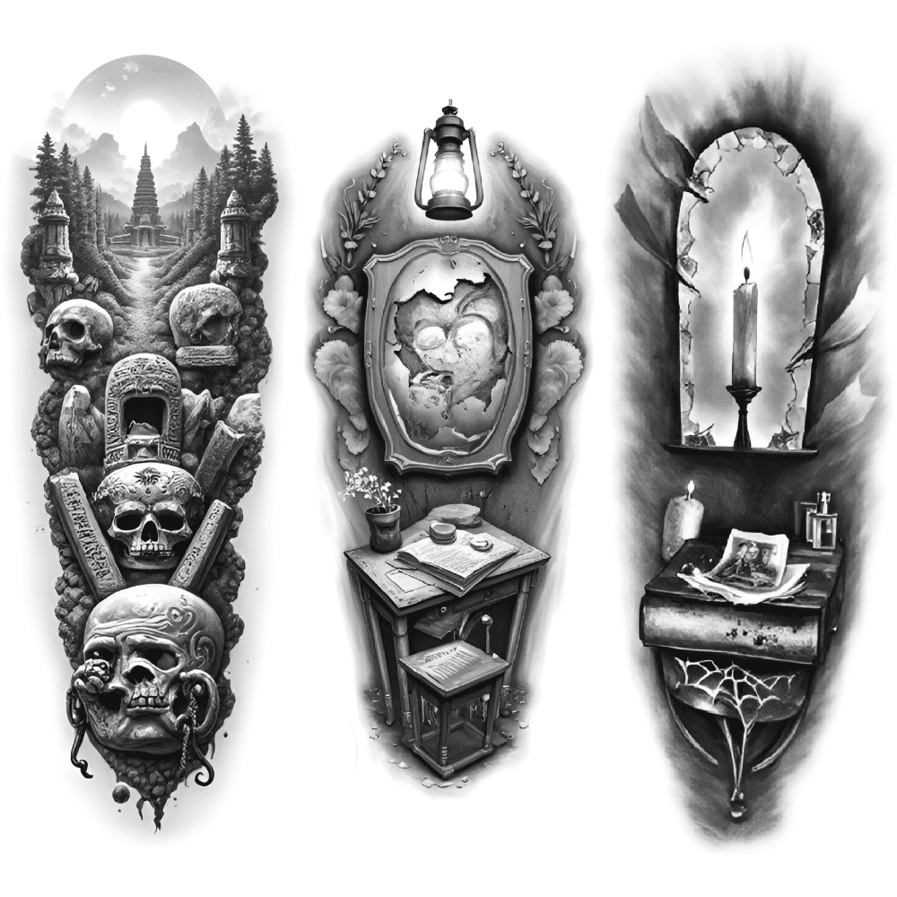3 Realistic Temporary Tattoos Waterproof Long Lasting Body Stickers ...