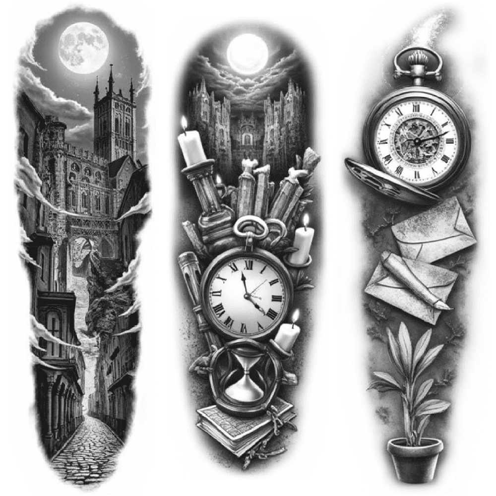 3 Realistic Temporary Tattoos Waterproof Long Lasting Body Stickers ...