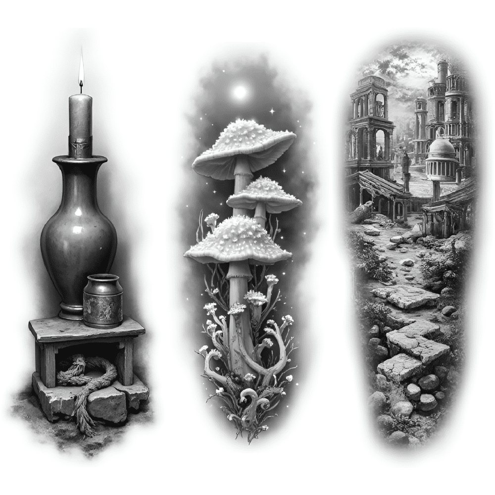 3 Realistic Temporary Tattoos Waterproof Long Lasting Body Stickers ...