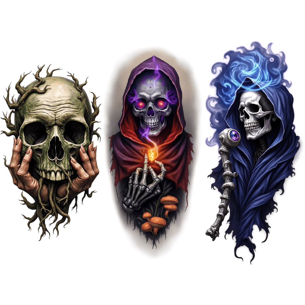 3 Realistic Temporary Tattoos Waterproof Long Lasting Body Stickers ...