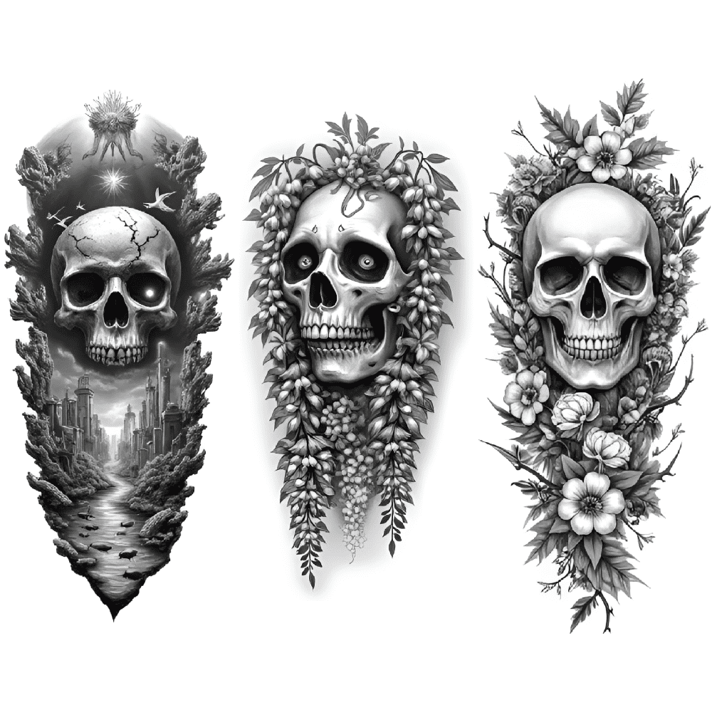 3 Realistic Temporary Tattoos Waterproof Long Lasting Body Stickers ...