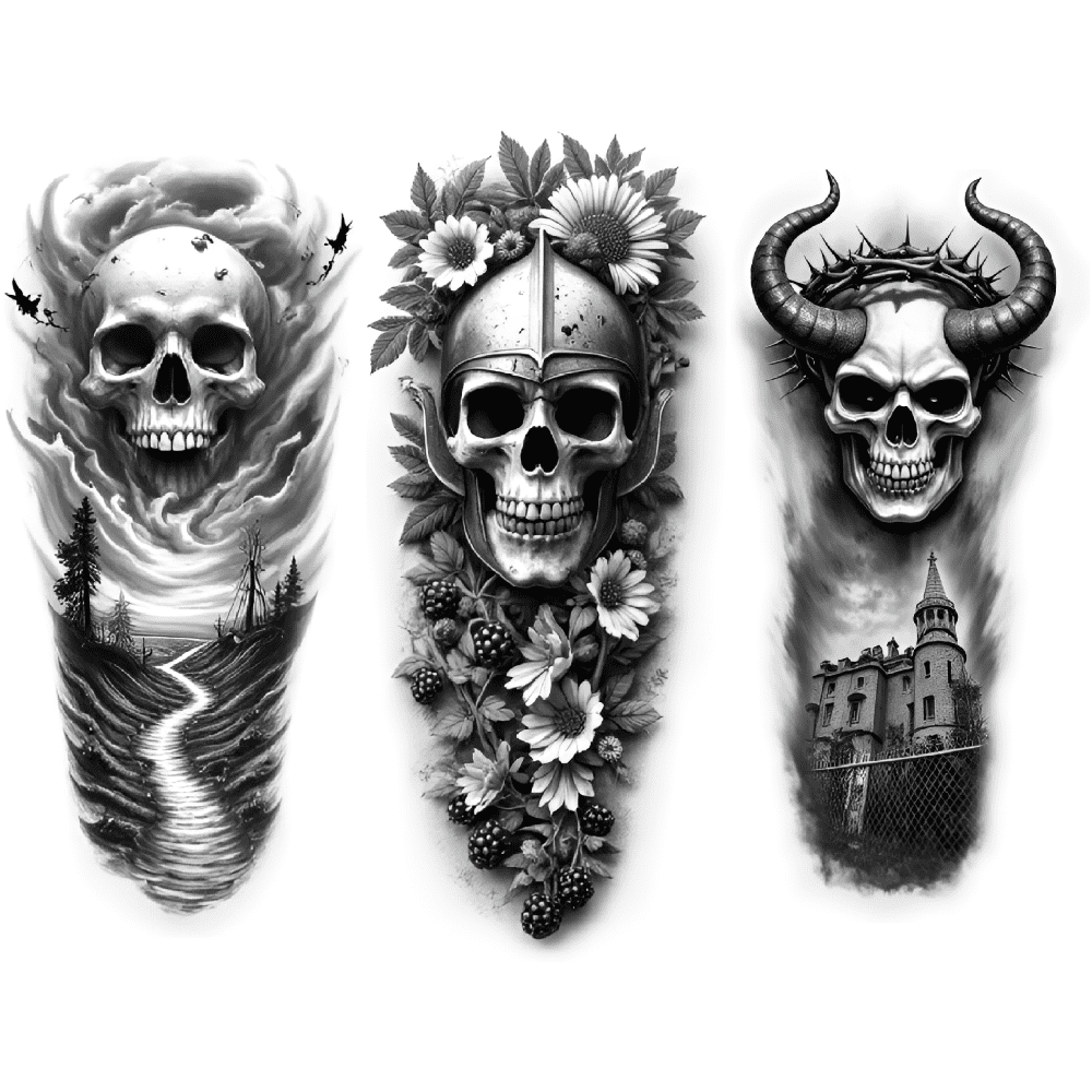3 Realistic Temporary Tattoos Waterproof Long Lasting Body Stickers ...