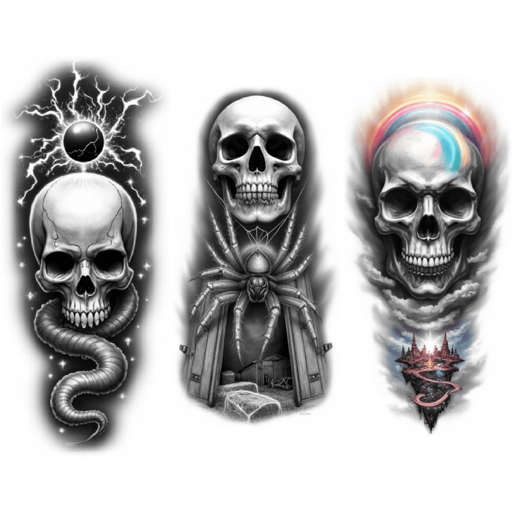 3 Realistic Temporary Tattoos Waterproof Long Lasting Body Stickers ...