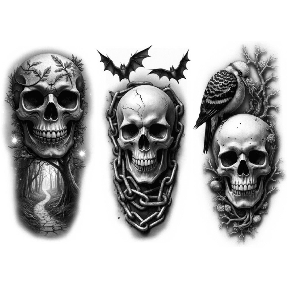 3 Realistic Temporary Tattoos Waterproof Long Lasting Body Stickers ...