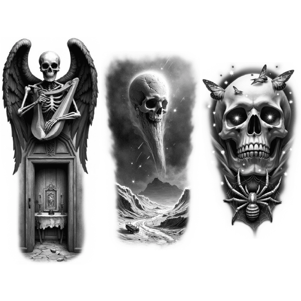3 Realistic Temporary Tattoos Waterproof Long Lasting Body Stickers ...