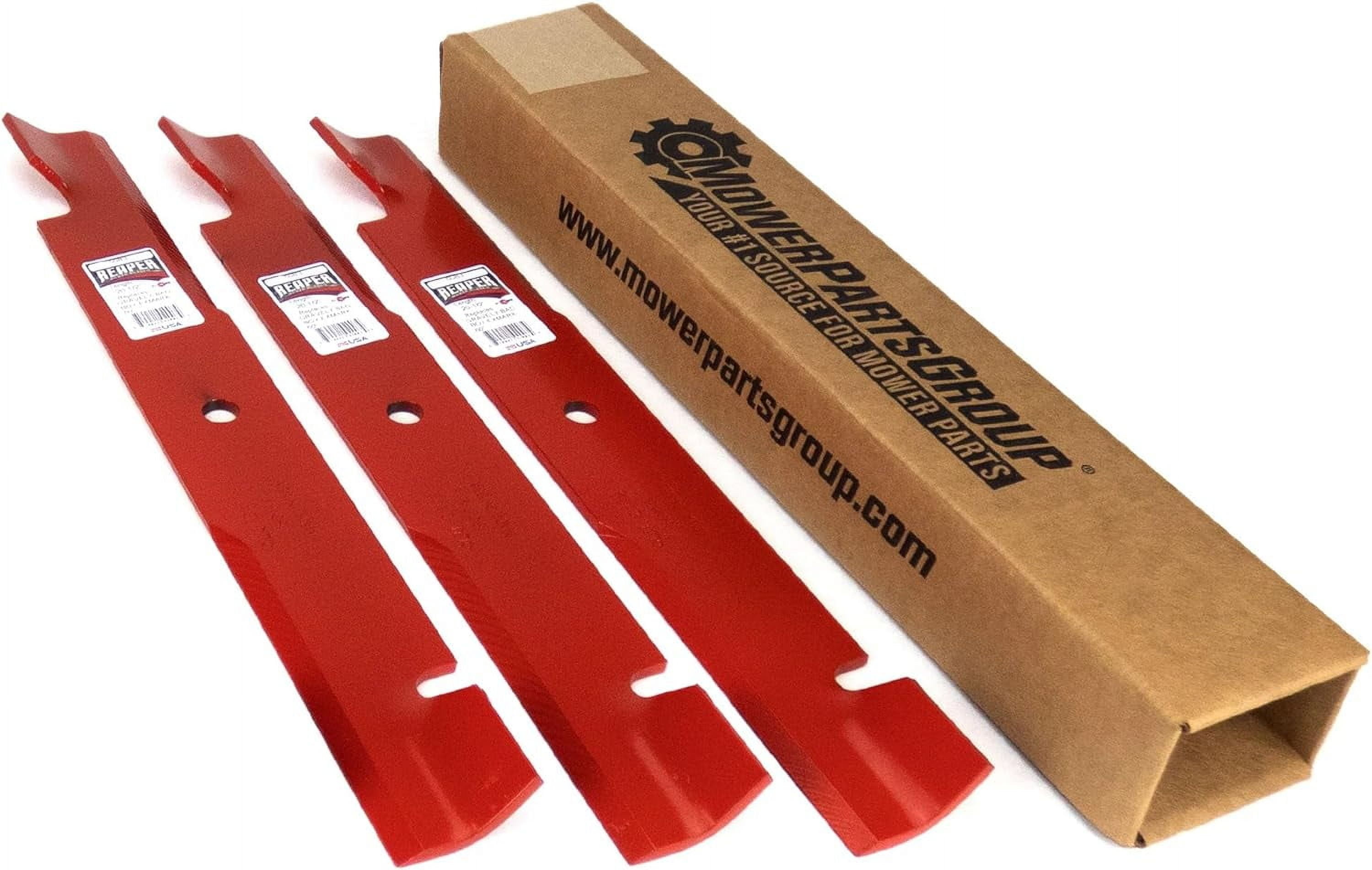 (3) Reaper 60" Hustler Bad Boy Gravely Toro 20.5" Mower Blades Made in ...