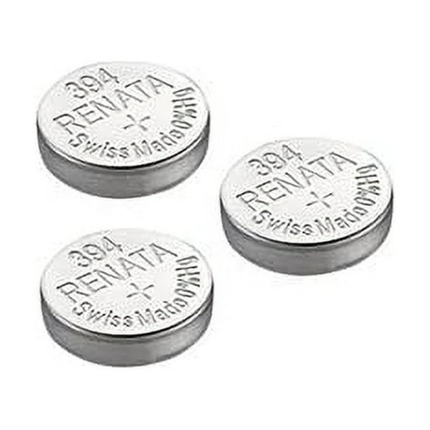 3 Renata 394 Button Cell Watch Batteries - Walmart Business Supplies