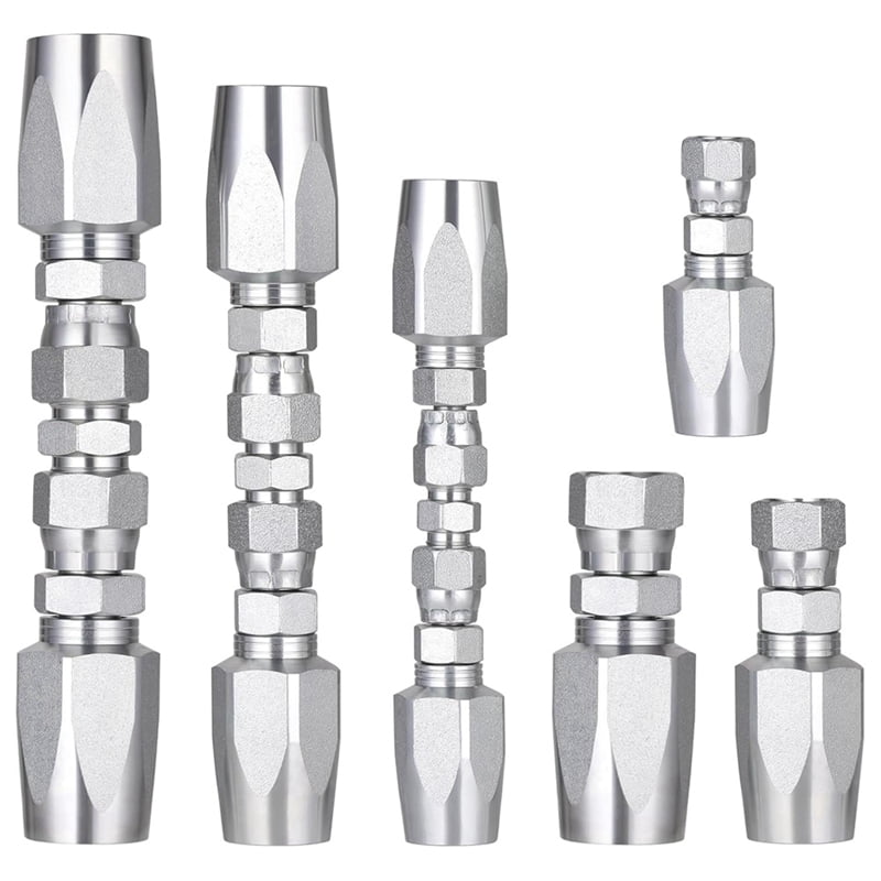 3 * Reusable Hydraulic Fittings with Small Repair Parts-As Shown ...