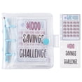 3-Ring 4 Inch PVC Mini Binder Savings Challenge Savings Binder with ...
