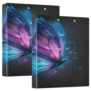 6 Inch Ring Binder With Slant D-Rings, Black, Clear View, Pockets ...